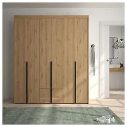 Kleiderschrank GAMI "TREVOR", braun (eiche artisan), B:181cm H:215cm T:60cm, Spanplatte, Schränke, Verschiedene Module einfach zu kombinieren
