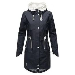 Kurzmantel Navahoo "Xankaa" Gr. L (40), blau (navy), Damen, Obermaterial: 100% Polyester, Futter: 100% Polyester, Mäntel, Modischer Damen Übergangsparka