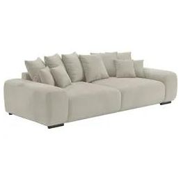 Big-Sofa Home Affaire "Sundance, B/T 302/137 cm" Sofas Gr. B/H/T: 310 cm x 92 cm x 141 cm, Microfaser, beige (novaclean avanti 6 taupe) Dauerschläfer mit Hygiene-Topper und Transporttasche