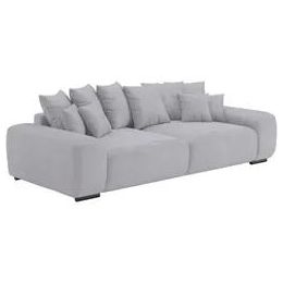 Big-Sofa Home Affaire "Sundance II" Sofas Gr. B/H/T: 310 cm x 92 cm x 141 cm, Cord, grau (stripes 8637 warm grey) Dauerschläfer mit Hygiene-Topper bis 140 kg belastbar