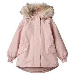 Outdoorjacke Wheat "Jacket Mathilde Tech", Mädchen, Gr. 116, rosa (rose frost), Web, Obermaterial: 100% Nylon, casual, A-Linie, Jacken, wasserdicht, atmungsaktiv und leicht wattiert