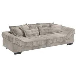 Big-Sofa Inosign "Diwan II DuraFlex" Sofas Gr. B/H/T: 300cm x 67cm x 121cm, Velours, grau (dolce 4 taupe) DuraFlex-Kaltschaumpolsterung, bis 140 kg, Bezugsqualitäten