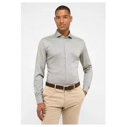 Langarmhemd Eterna "SLIM FIT" Gr. 40, Normalgrößen, grün (olive) Herren Hemden