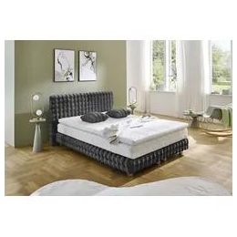 Boxbett "Sendai", grau (anthrazit), L:210cm, Westfalia Schlafkomfort, Komplettbetten, Fellimitat HIGHLIGHT, wahlweise Matratzen in H2,H3,H4