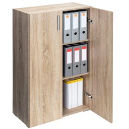 Casaria Mehrzweckschrank Vela Eiche 115,5x31x60cm