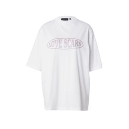 Love Scars T-Shirt Damen Gr&ouml;&szlig;e XXL lila / wei&szlig;