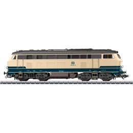 Märklin Diesellokomotive MÄRKLIN "Märklin Baureihe 218 - 39215" Modelleisenbahn-Fahrzeuge blau, elfenbein Kinder Made in Europe