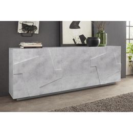 Sideboard Inosign "PING" Sideboards silberfarben (silber beton matt) Breite 224 cm