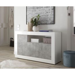 Sideboard Inosign "Urbino" Sideboards weiß (weiß hochglanz, beton) Breite 138 cm