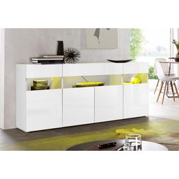 Sideboard Inosign Sideboards weiß (weiß, weiß, hg) Breite 173 cm, ohne Beleuchtung