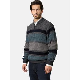 Pullunder Babista "Pullover VIERENTO" Gr. 48, blau (blau gestreift) Herren Pullover mit weichem Wollanteil