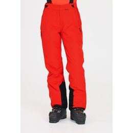 Skihose WHISTLER "Drizzle" Gr. 36, EURO-Größen, rot, Damen, 100% Polyester, unifarben, Hosen, mit wasserabweisender Membran