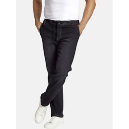 Schlupfhose Jan Vanderstorm "Schlupfjeans VERTTI" Gr. 37, schwarz Herren Hosen