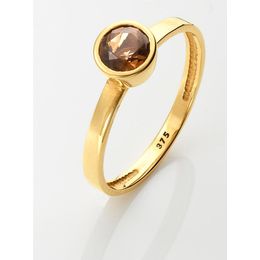 Fingerring Lady Fingerringe Gr. 16, Metall-Metall, goldfarben (gelbgold 375) Damen