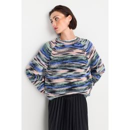 Rich & Royal Rundhalspullover RICH & ROYAL Gr. L, original Damen Pullover space dye