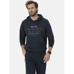 Kapuzenshirt Babista "Sweatshirt FLOREZONTO" Gr. 50, blau (dunkelblau) Herren Shirts im Hoodie-Style