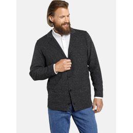 Strickjacke Jan Vanderstorm "Strickjacke ASGER" Gr. XL, grau (dunkelgrau) Herren Strickjacken