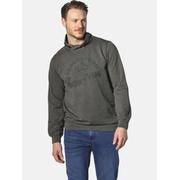 Sweatshirt Jan Vanderstorm "Sweatshirt TJOMME" Gr. L, grün (oliv) Herren Sweatshirts