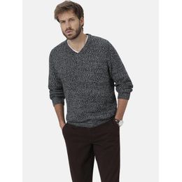 Pullunder Babista "Pullover VALVENTO" Gr. 48, grau (grau melange) Herren Pullover aus dreifarbigen Strickgarn