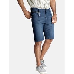 Bermudas Jan Vanderstorm "Jeansbermuda DITMANN" Gr. 54, blau Herren Hosen