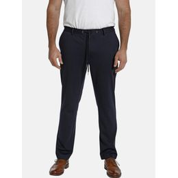 Stoffhose CHARLES COLBY "Hose DUKE BERNARD", Herren, Gr. 27, blau (dunkelblau), Obermaterial: 79% Polyester PES. 21% Viskose CV., klassisch, comfort fit lang, Hosen