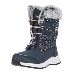 Stiefel ZIGZAG "Wesend", M&auml;dchen, Gr. 38, blau (dunkelblau), Lederimitat, Synthetik, Schuhe Stiefel, mit bequemem Kunstfellbesatz und Allwetterprofil