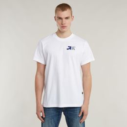 G-Star Raw Cut Graphic Loose T-Shirt - Weiß - Herren