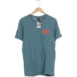 Superdry Herren T-Shirt, türkis, Gr. 52