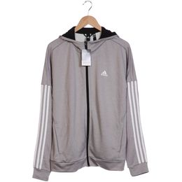 Adidas Herren Kapuzenpullover, grau, Gr. 48