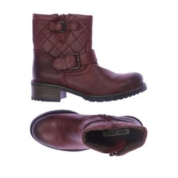 Buffalo London Damen Stiefelette, bordeaux, Gr. 37