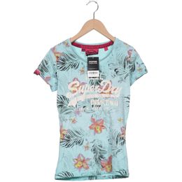 Superdry Damen T-Shirt, hellblau, Gr. 34