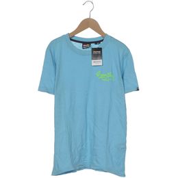 Superdry Damen T-Shirt, blau, Gr. 36