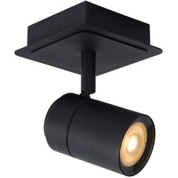 Lucide - lennert - Deckenstrahler Badezimmer - led Dim. - GU10 - 1x5W 3000K - IP44 - Schwarz