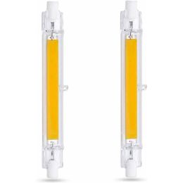 R7S led Birne 118mm 10W Kaltweiß 6000K, 1000LM, R7S J118 Halogenlampe Äquivalent 80W 100W, dimmbar, R7S 118mm Slim cob led Glühbirne für