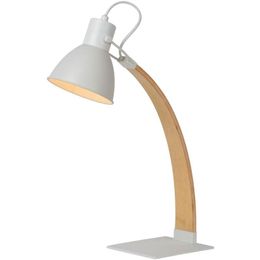 Curf - Schreibtischlampe - 1xE27 - Weiß - Lucide