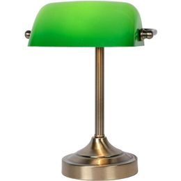 Lucide - banker - Schreibtischlampe - 1xE14 - Bronzefarbe