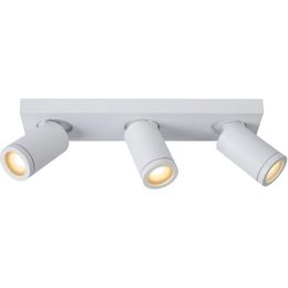 Lucide TAYLOR - Deckenstrahler Badezimmer - LED Dim to warm - GU10 - 3x5W 2200K/3000K - IP44 - Weiß