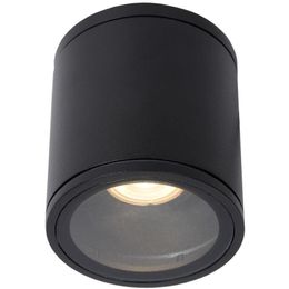 Lucide - aven - Deckenstrahler Badezimmer - ø 9 cm - 1xGU10 - IP65 - Schwarz