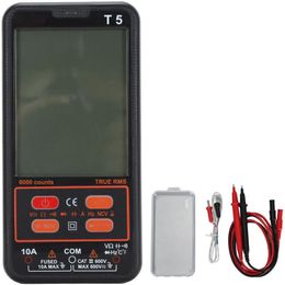 Multimeter-Tester, superdünn, 6000 Zählungen, Wechselstrom, Gleichspannung, Strom, Widerstand, Kapazität, Diodenmessgerät mit LED-Taschenlampe