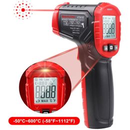 Infrarot Thermometer, berührungslose digitale Lasertemperaturpistole von -58° f bis 1112° f (-50° c bis 600° c), mit hinterleuchtetem LCD-Display,