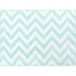 REA - plüschteppich clover zig zag mint