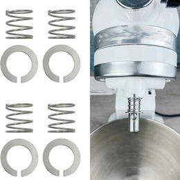 4er-Pack Mixer-Ersatzteile für Kitchenaid, Edelstahlfeder und Federscheibe für Kitchenaid-Mixer, Silber