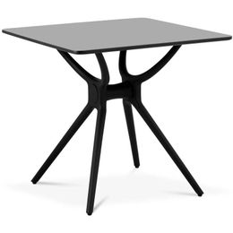 FROMM & STARCK Tisch Esstisch Küchentisch Beistelltisch MDF-Platte schwarz 80x80 cm Höhe: 75 cm