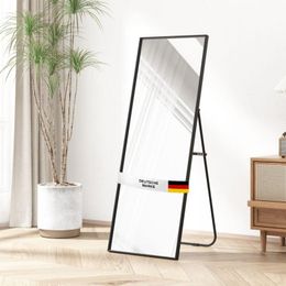 ALBATROS - Ganzkörperspiegel –Rechteckig Spiegel mit schwarzem Rahmen - Standspiegel oder großer Wandspiegel im modernen Design, 140 x 50 cm groß –