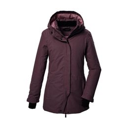 Parka Killtec "KOW 93 WMN PKR" Gr. 50, lila (pflaume), Damen, Obermaterial: 100% Polyester, Innenfutter: 100% Polyamid, Füllung: 100% Polyester (recycelt), Jacken