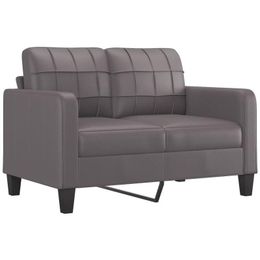 2-Sitzer-Sofa Grau 120 cm Kunstleder vidaXL