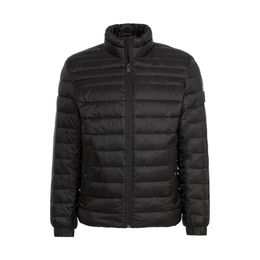 Outdoorjacke BOSS Orange "Oden1", Herren, Gr. 50, schwarz (001 schwarz), Web, Obermaterial: 100% Polyamid, unifarben, casual, regular fit hüftbedeckend, hoch geschlossener Ausschnitt, Langarm eingesetzt elastischer Bund, Jacken, mit BOSS Logopatch auf dem Ärmel