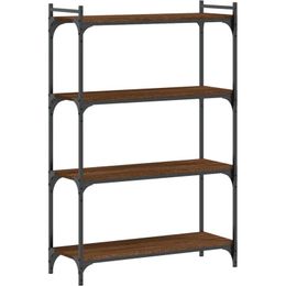 Bücherregal 4 Böden Braun Eiche-Optik 80x30x120cm Holzwerkstoff vidaXL