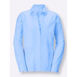 Klassische Bluse Inspirationen Gr. 38, blau (hellblau) Damen Blusen