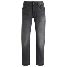 Regular-fit-Jeans BOSS Orange "Re.Maine Selvedge BO" Gr. 32, Länge 30, grau (dark grey021) Herren Jeans